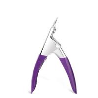 China Factory Wholesale Stainless Steel French U-Shaped Nail Scissors For Cutting False Nail Manicure Tools for sale
