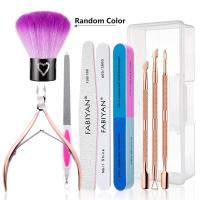 China High Quality Stainless Steel Color Titanium Nail Cutter Set For Manicure & Pedicure Cuticle Remover Tools for sale