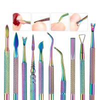China High Quality Stainless Steel Color Titanium Nail Cutter Set For Manicure & Pedicure Cuticle Remover Tools for sale