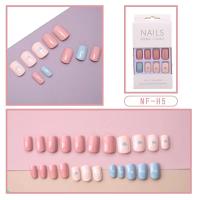 China 2023 New Design Medium Length Short Coffin Full Cover False Press On Nails for sale