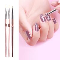 China Hot Selling New Arrival High Quality Plastic Nail Art Liner Brush for sale