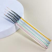 China Design Soft Nylon Brush Gel 3pcs Liner Nail Art Brushes Set for Clients' Requirement for sale