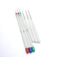 China 3Pcs Professional UV Gel Nail art Flower Brushes Acrylic Liner Nail Art Brushes Set for sale