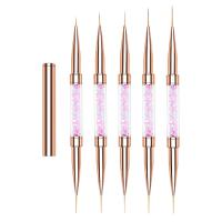 China China Custom Band Double Ended 3D Flower Long Short Liner Ombre Pen Nail Art Liner Brush Set with 5mm 7mm 9mm 11mm 13mm for sale