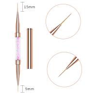 China China Custom Band Double Ended 3D Flower Long Short Liner Ombre Pen Nail Art Liner Brush Set with 5mm 7mm 9mm 11mm 13mm for sale