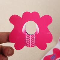 China Nail Beauty Custom Logo Paper Stickers Rolls for Hand Made Acrylic Butterfly Extension for sale