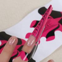 China Strong Self Adhesive Private Label Nail Form for 300 Pieces Holographic Nail Art Extension for sale