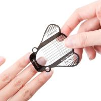 China 100Pcs Design Paper Half Cover Nail Form Gently Suitable For Acrylic Nails Extension for sale
