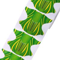 China 7.5x6.5cm Nail Art Tool 50pcs Square Shape Adhesive Nail Form Roll for Acrylic UV Gel for sale