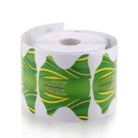 China 7.5x6.5cm Nail Art Tool 50pcs Square Shape Adhesive Nail Form Roll for Acrylic UV Gel for sale