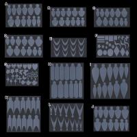 China 2024 New Hot Selling 12pcs Nail Extension Tips Tape Jelly French Tips Tab Nail Adhesive Sticker for sale