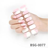 China Hot Sale Nail Stickers Colorful Summer Nail Tips High Quality OEM Butterfly Flower For Girls for sale