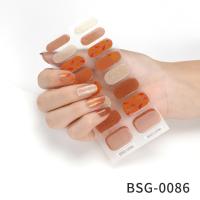 China Hot Sale Nail Stickers Colorful Summer Nail Tips High Quality OEM Butterfly Flower For Girls for sale
