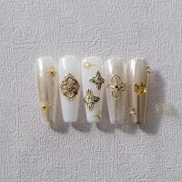 China High Quality 2023 Nail Stickers Art  Beauty Luxury 3D Nail Stickers Emboss Gold for sale