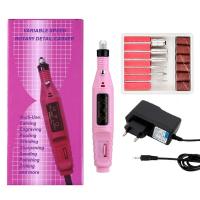 China UK Plugs Type 7 Colors Portable Mini Nail Drill Pen Low Noise Manicure Polisher Machine for sale