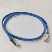 China Gigabit Braided Network Cat6A Ethernet Patch Cable 500MHz 23/24//26AWG for sale