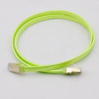 China Green Flat Cat 7 Ethernet Patch Cable Sftp 10gbit/S 600mhz 1m-10m for sale