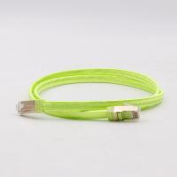 China Green Flat Cat 7 Ethernet Patch Cable Sftp 10gbit/S 600mhz 1m-10m for sale