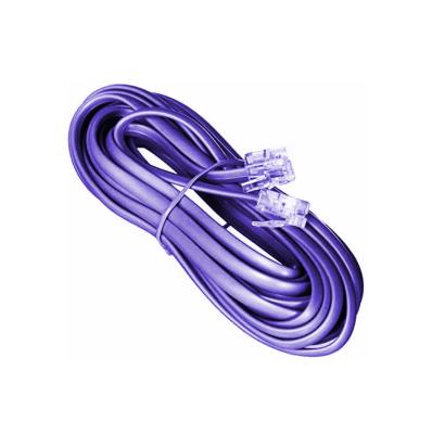 China Outer Diameter 6.0mm Landline Telephone Cable 10 Feet Customized for sale