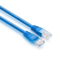 China Bulk BC Cat 5e Patch Cord Customized Cat5e Blue Cable PVC Jacket Type for sale