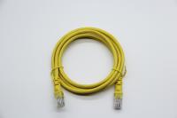 China Yellow Cat5E Ethernet Patch Cable UTP 24AWG CCA High Speed Transmission Cable for sale