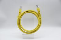 China Yellow Cat5E Ethernet Patch Cable UTP 24AWG CCA High Speed Transmission Cable for sale