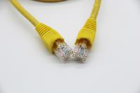 China CAT5E Yellow 2M BC RJ45 Ethernet Cable Patch Cord Connecting CCTV Router Computer for sale