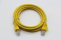 China CAT5E Yellow 2M BC RJ45 Ethernet Cable Patch Cord Connecting CCTV Router Computer for sale