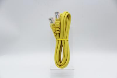 China Ethernet Patch Cable Five 24 AWG CCS Conductor 100 Mbps Speed PVC Jacket Unshielded 1m-30m Length for sale
