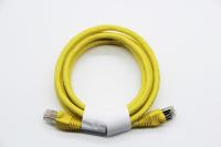 China High Speed Cat 6 Ethernet Patch Cable 250MHz Bandwidth RJ45 Connector PVC Jacket Yellow Shielding for sale