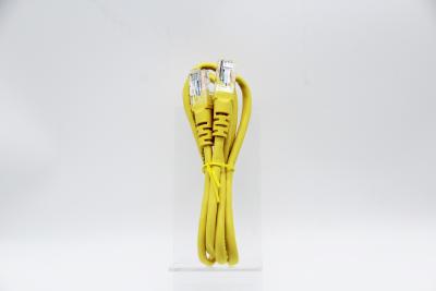 China Cat5 Ethernet Patch Cable CCS PVC Jacket Gold Plated RJ45 Connector 24 AWG Wire for sale