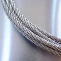 China Marine Grade Stainless Steel Wire Rope 7x7 Woven Technique Free Sample for sale