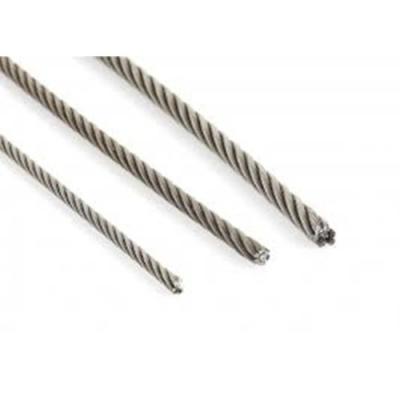 China 6x19 Stainless Steel Wire Rope 10mm 8mm Plain Weaving Style for sale