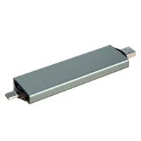 China Type C USB3.0 SSD External Hard Drive M.2 Nvme Sata Dual Interface Design For Laptop for sale