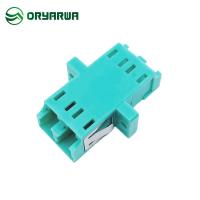 China Duplex LC Fiber Optic Adapter One Piece Type With Flange for sale