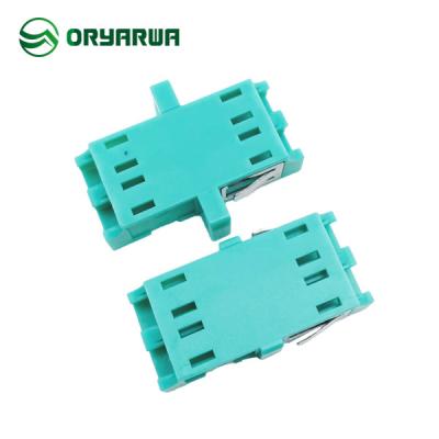 China Integrated Type Flange Flangeless LC Duplex Adapter for sale