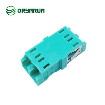 China FTTP One Piece LC Duplex Fiber Optic Adapter Without Flange for sale
