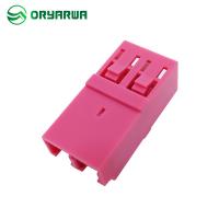 China High Density One Piece Type Flangeless Duplex LC Fiber Optic Adapter for sale