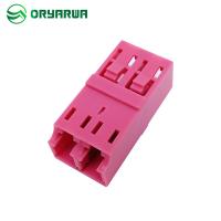 China High Density One Piece Type Flangeless Duplex LC Fiber Optic Adapter for sale