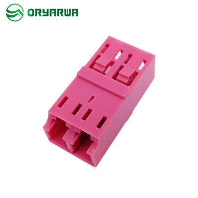 China High Density One Piece Type Flangeless Duplex LC Fiber Optic Adapter for sale