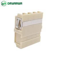 China One Piece Molding Quad LC Fiber Optic Adapter Multimode Flangeless for sale