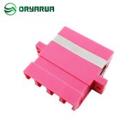 China Flange Ceramic Sleeve LC Fiber Optic Adapter One Piece Type For CCTV System for sale