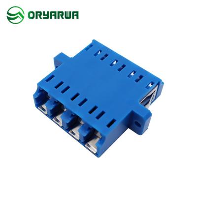 China One Piece Type Flangeless LC Fiber Optic Adapter Multimode With Shutter for sale