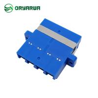 China One Piece Type Flangeless LC Fiber Optic Adapter Multimode With Shutter for sale