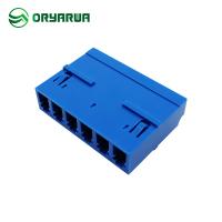 China Symmetrical Type LC Fiber Optic Adapter 6 Ports for sale