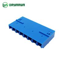 China LC 8 Ports One Piece Type Low Insertion Loss Blue LC Fiber Optic Adapter for sale
