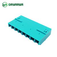 China One Piece Type 8 Port Asymmetric Flangeless LC Fiber Optic Adapter for sale