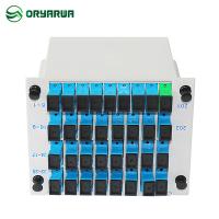 China SC UPC 1x32 Fiber Optic Cassette PLC Splitter Low Insertion Loss for sale
