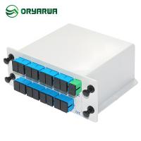 China SC UPC 1x16 Fiber Optic Cassette PLC Splitter ABS Material for sale