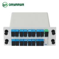 China SC UPC 1x16 Fiber Optic Cassette PLC Splitter ABS Material for sale